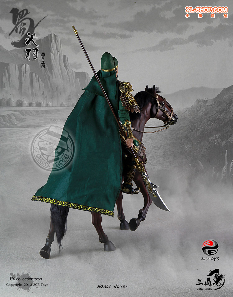303TOYS - 1/6 Three Kingdom Series - Guan Yu ,Red Horse , Senki + BONUS ...