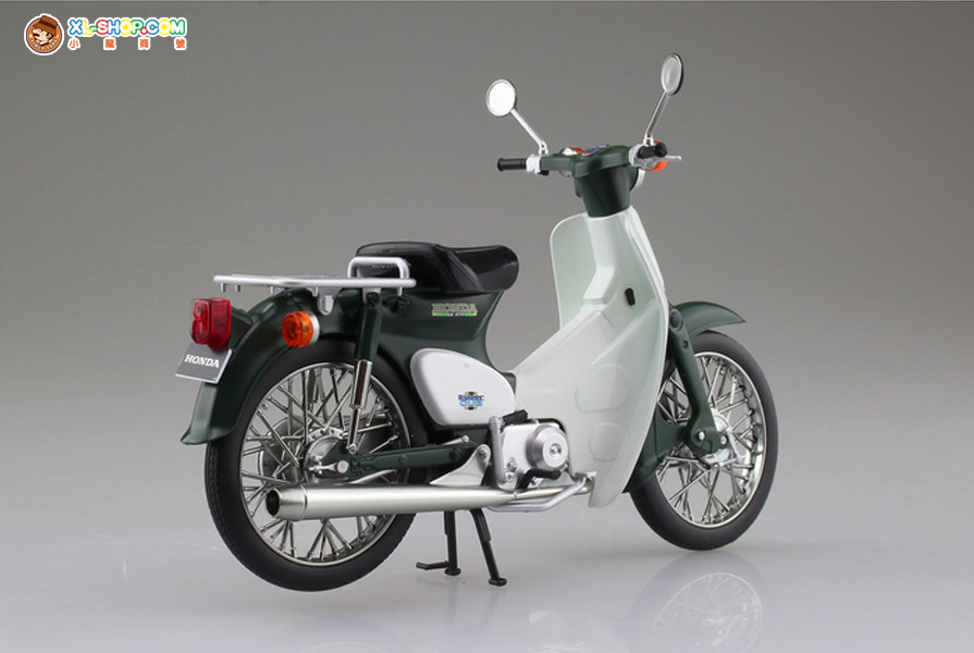 Aoshima - Skynet 1/12 Motorcycle Model - Honda Super Cub [Green]