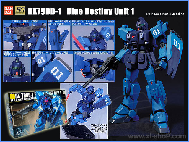 Bandai - HGUC 1/144 - RX-79BD-1 - Blue Destiny Unit 1