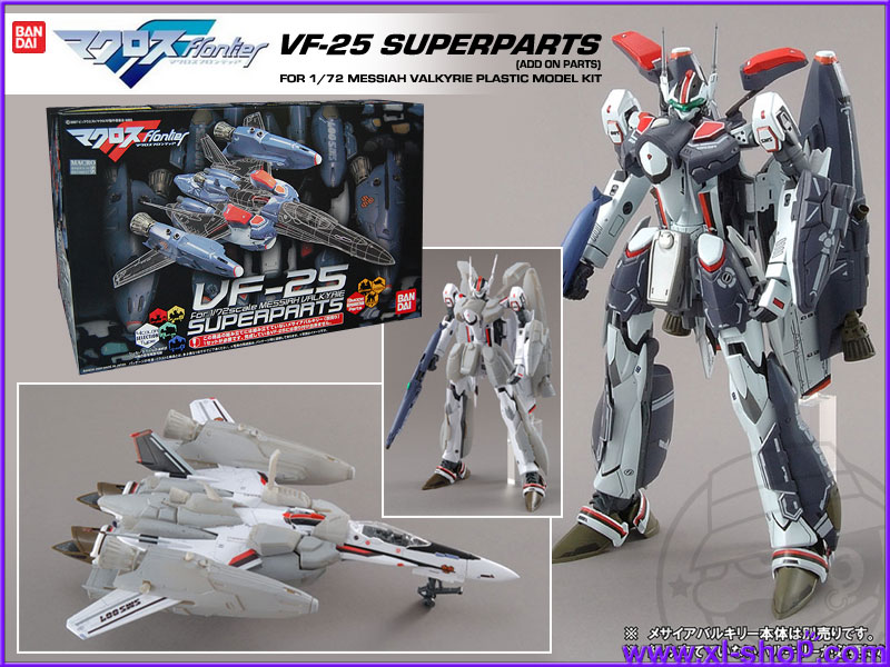 Bandai- Macross Frontier - VF-25 SuperParts for 1/72 Scale Messiah Valkyrie Plastic Model Kit ...