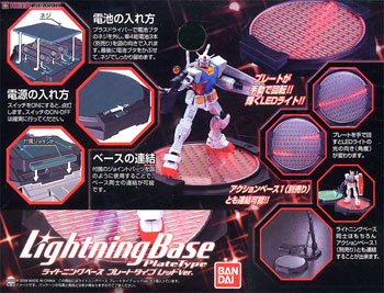 Bandai - Action Base Lightning Base Plate Type Red Ver.