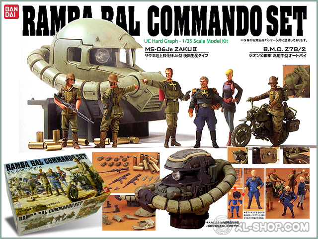 Bandai - U.C Hard Graph - 1/35 Scale Model Kit - Ramba Ral Commando Set