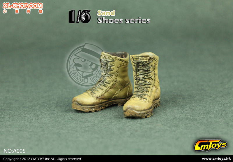 CM Toys - A005 - 1/6 Accessories - Shoes Series Brown & Sand (Set of 3)