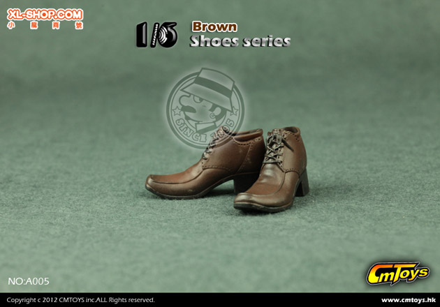 CM Toys - A005 - 1/6 Accessories - Shoes Series Brown & Sand (Set of 3)