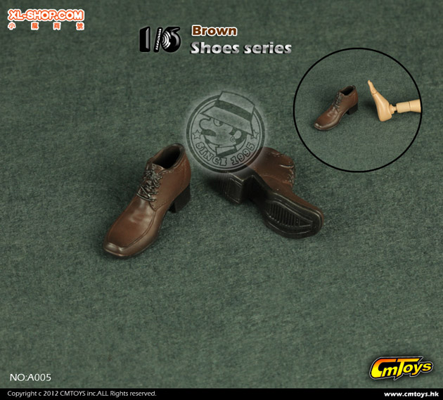 CM Toys - A005 - 1/6 Accessories - Shoes Series Brown & Sand (Set of 3)