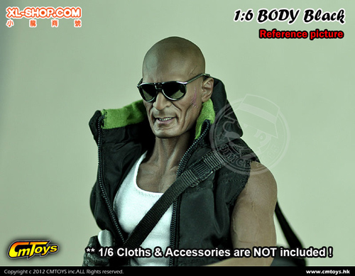 CM Toys - HJ004 - 1/6 Body Black [with head HJ004