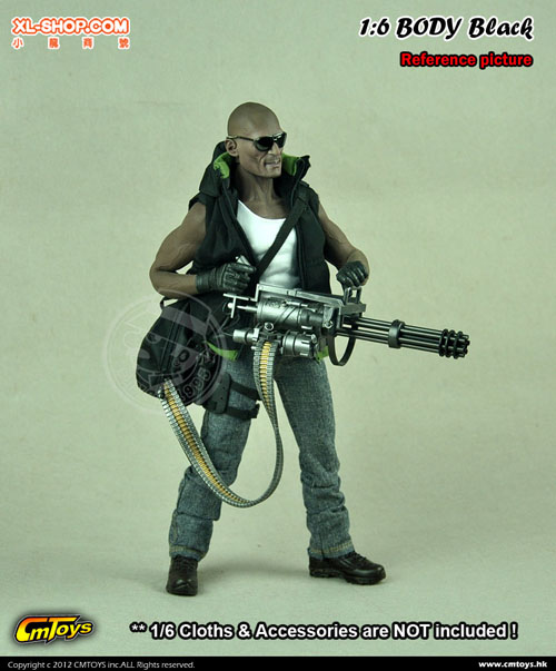 CM Toys - HJ004 - 1/6 Body Black [with head HJ004