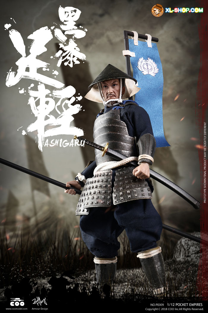 COOMODEL - PE009 - 1/12 Palm Empires - Black Armor Ashigaru