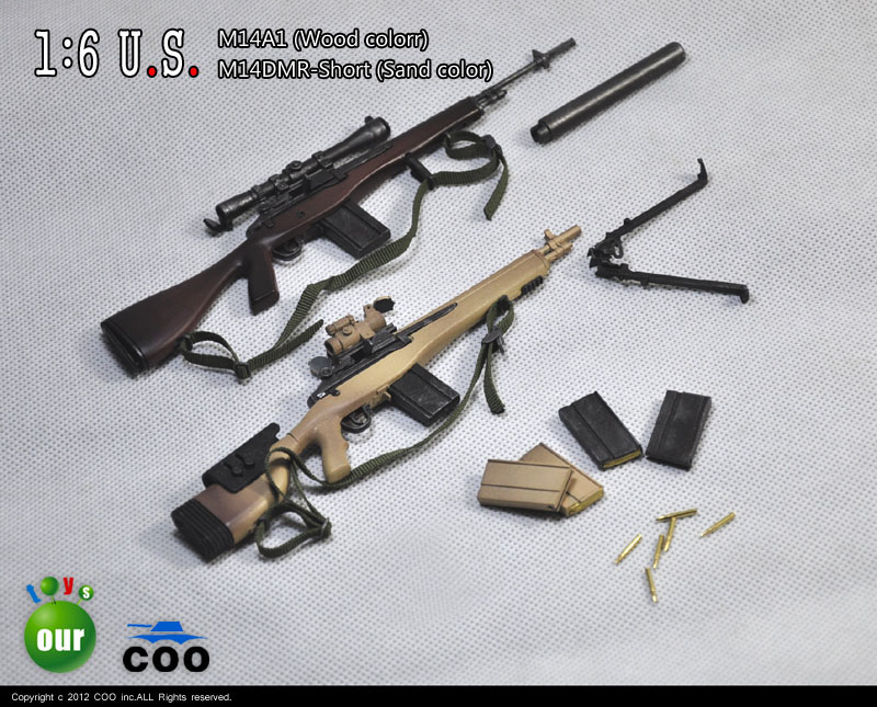 COOMODEL - X80017 - 1/6 U.S. military M14 sniper rifle series [Wood & Sand]