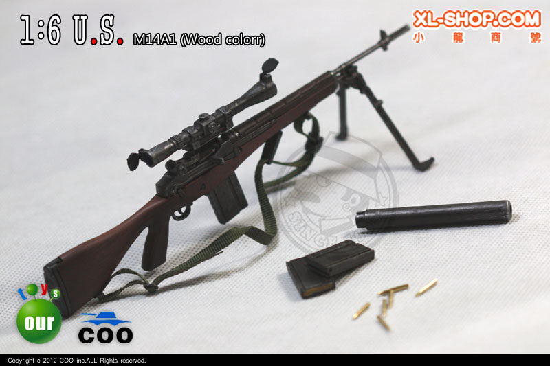 COOMODEL - X80017 - 1/6 U.S. military M14 sniper rifle series [Wood & Sand]