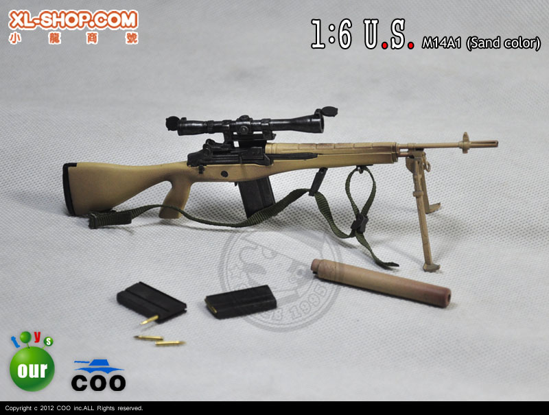 COOMODEL - X80019 - 1/6 U.S. military M14 sniper rifle series [Sand]