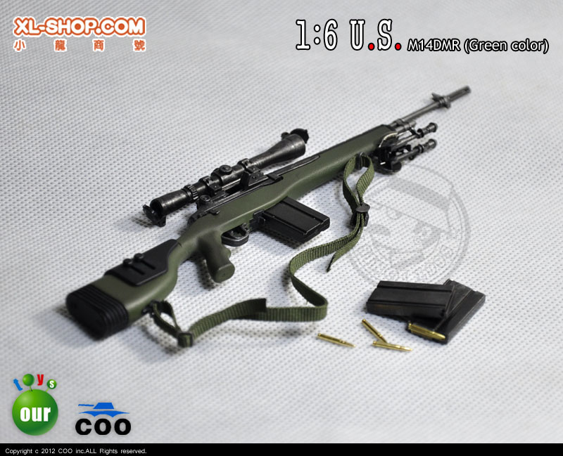 COOMODEL - X80016 - 1/6 U.S. military M14 sniper rifle series [Green ...