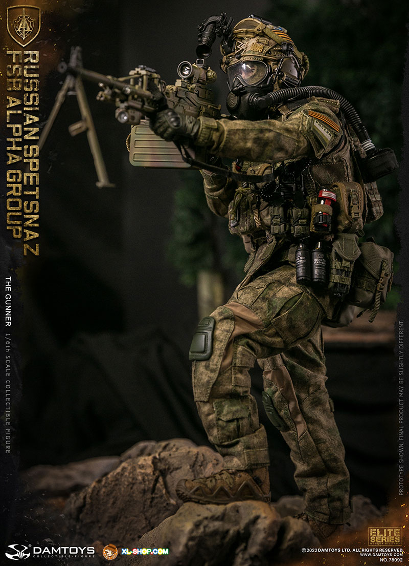 DAMTOYS - 78092 - 1/6 RUSSIAN SPETSNAZ FSB ALPHA GROUP GUNNER