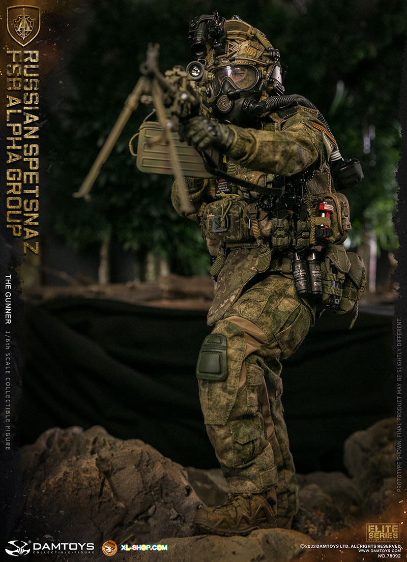 DAMTOYS - 78092 - 1/6 RUSSIAN SPETSNAZ FSB ALPHA GROUP GUNNER