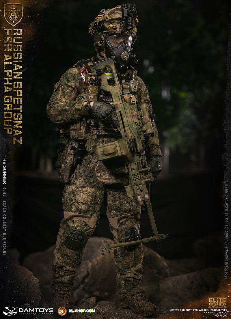 DAMTOYS - 78092 - 1/6 RUSSIAN SPETSNAZ FSB ALPHA GROUP GUNNER