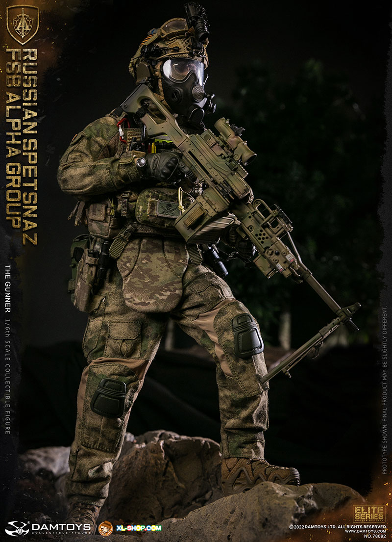 DAMTOYS - 78092 - 1/6 RUSSIAN SPETSNAZ FSB ALPHA GROUP GUNNER
