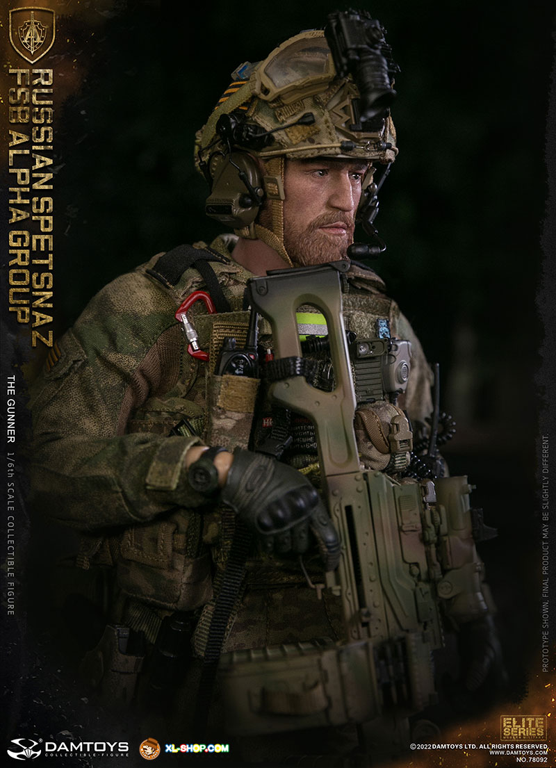 DAMTOYS - 78092 - 1/6 RUSSIAN SPETSNAZ FSB ALPHA GROUP GUNNER