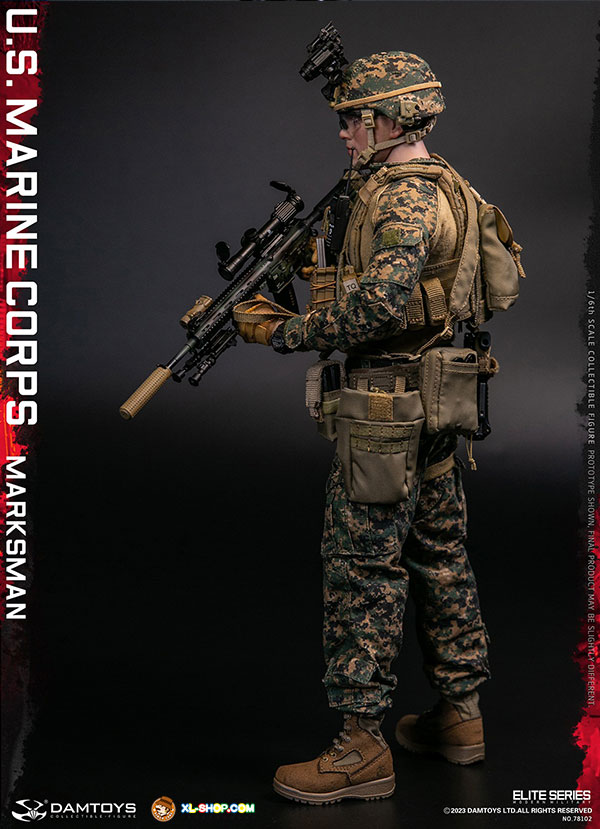DAMTOYS - 78102 - 1/6 U.S. Marine Corps Marksman (Ship Q2,2024)
