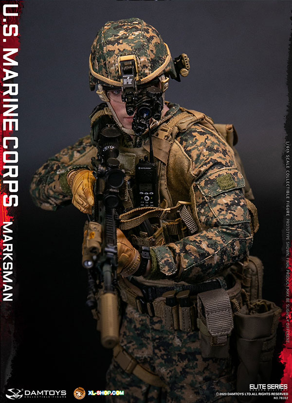 DAMTOYS - 78102 - 1/6 U.S. Marine Corps Marksman (Ship Q2,2024)