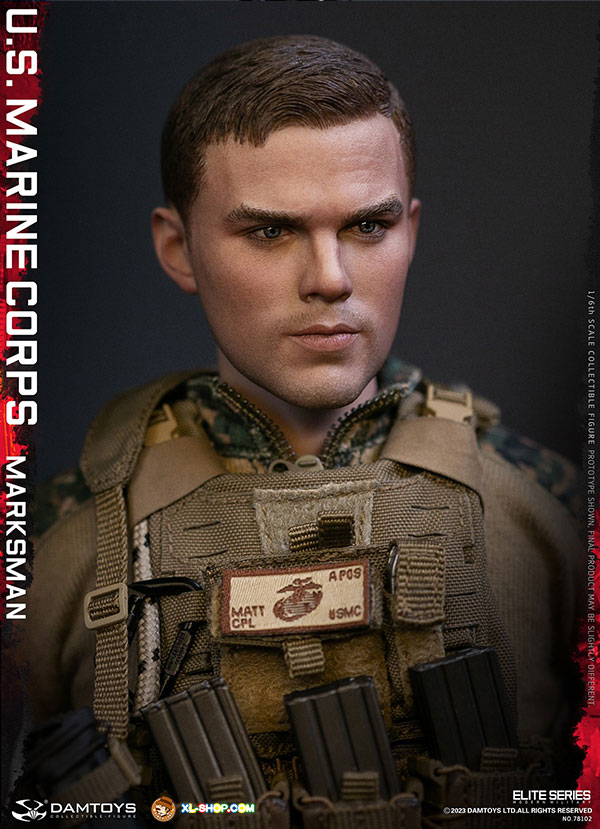 DAMTOYS - 78102 - 1/6 U.S. Marine Corps Marksman (Ship Q2,2024)