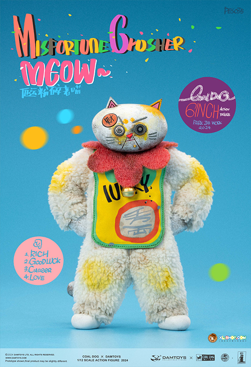 Coal Dog x DAMTOYS - pes039 - Misfortune Crusher MEOW