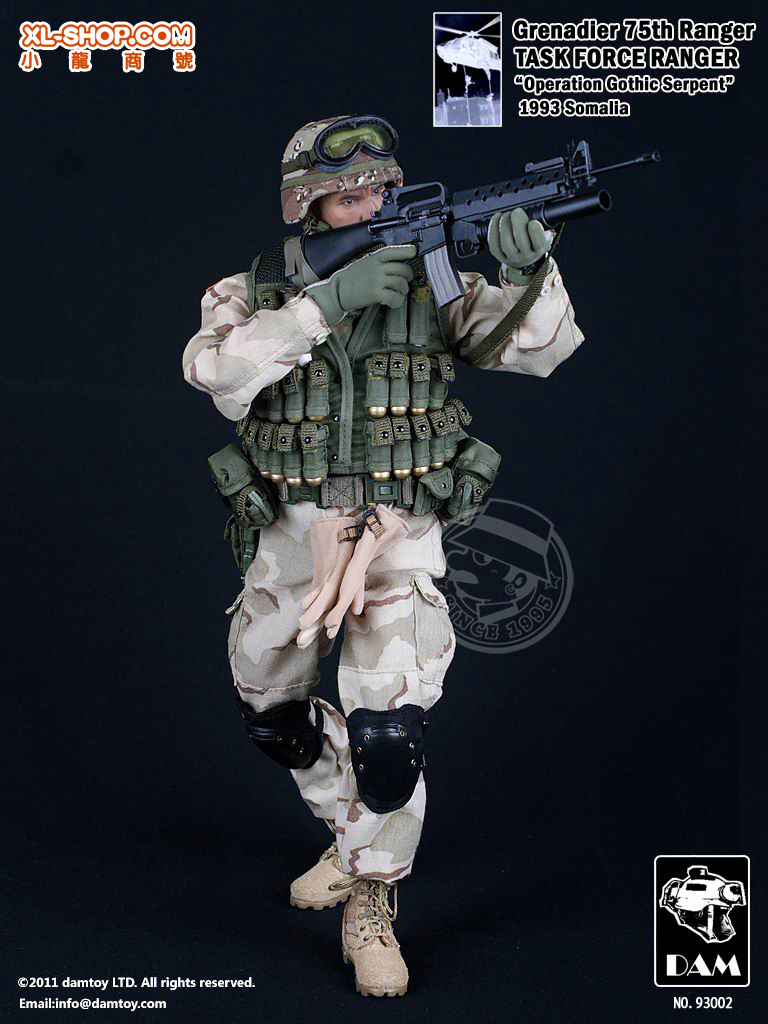 DAMTOYS - Grenadier 75th Ranger - TASK FORCE RANGER - Operation Gothic ...