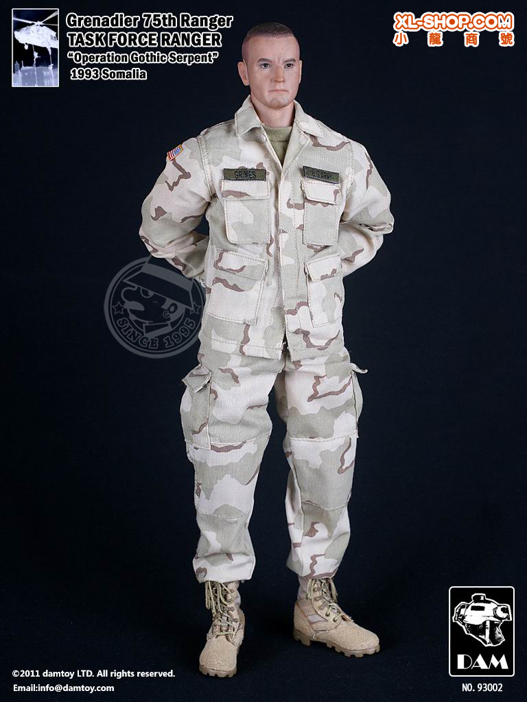 DAMTOYS - Grenadier 75th Ranger - TASK FORCE RANGER - Operation Gothic ...