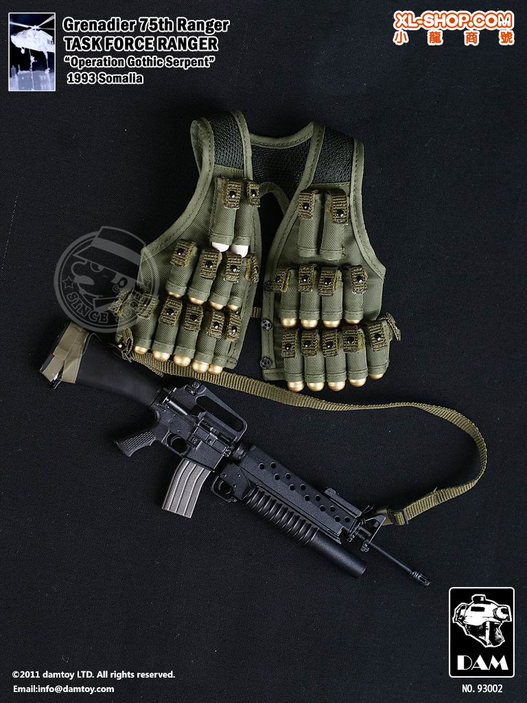 DAMTOYS - Grenadier 75th Ranger - TASK FORCE RANGER - Operation Gothic ...