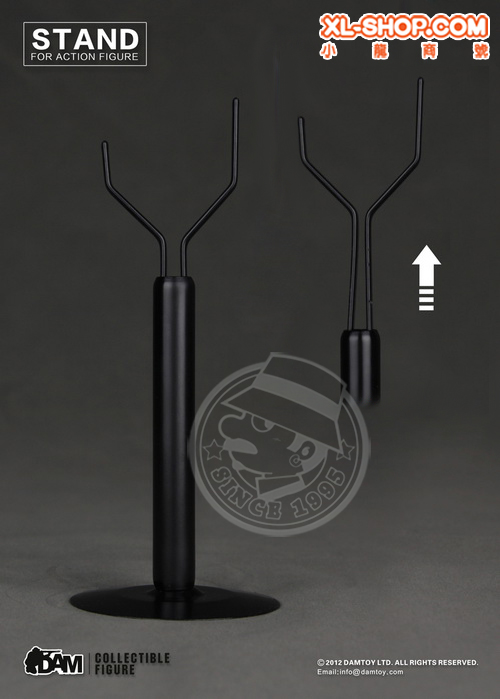 DAMTOYS - 1/6 Accessories - Metal Figure Stand (White color)