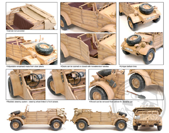 Dragon - WWII 1/6 Scale Armaments/Weapon kits - DAK Kubelwagen Type 82 ...