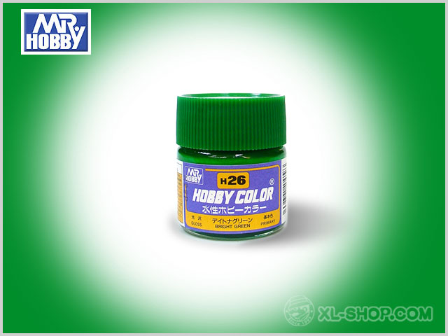 Gunze Sangyo - Mr.Color - Aqueous Hobby Color (H26 Bright Green) Gloss