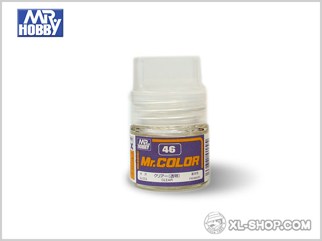 Mr.Hobby Color - Solvent-based Arcylic paint colors - No.46 Clear(Gloss)