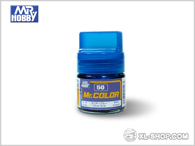 Mr.Hobby Color - Solvent-based Arcylic paint colors - No.50 Clear Blue ...