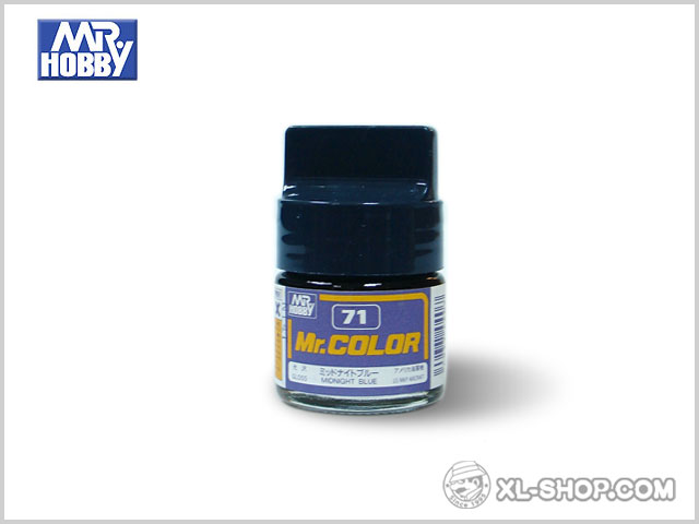 Mr.Hobby Color - Solvent-based Arcylic paint colors - No.71 Midnight ...