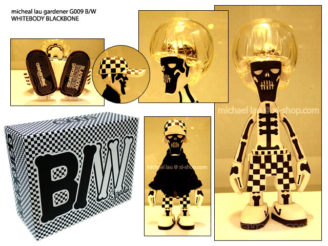Michael Lau gardener G009 B/W - WHITE BODY BLACKBONE