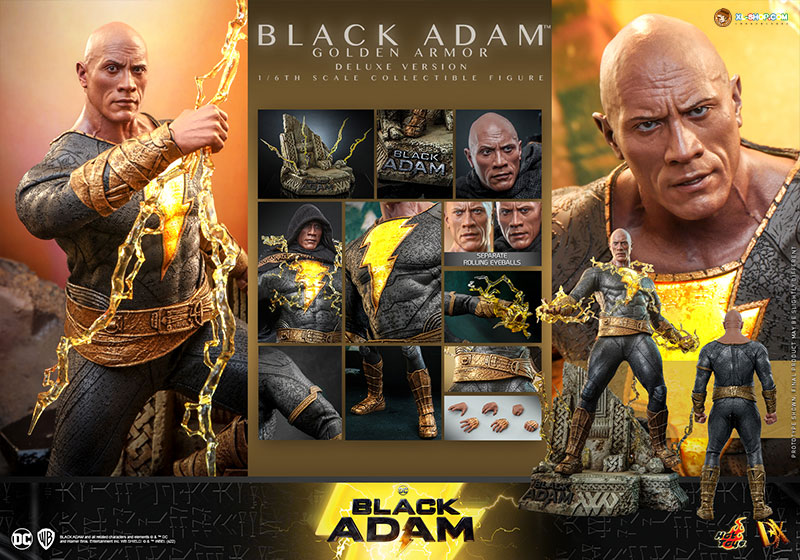 Hot Toys - DX31 - Black Adam - 1/6th scale Black Adam (Golden Armor ...