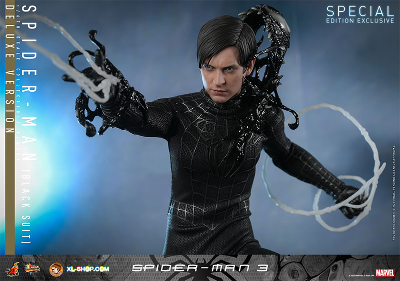 Hot Toys - MMS728B - Spider-Man 3 - 1/6th scale Spider-Man (Black Suit ...