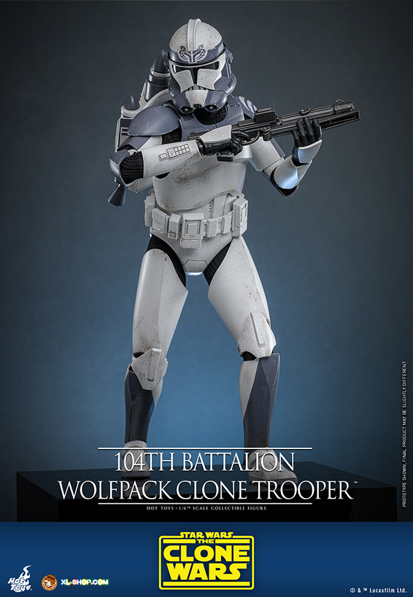 Hot Toys - TMS142 - Star Wars: The Clone Wars - 104th Battalion Wolfpack Clone Trooper ...