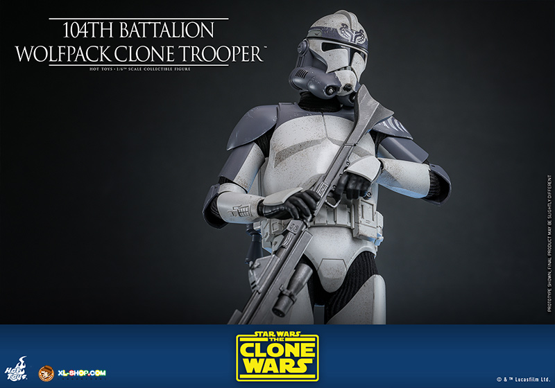 Hot Toys - TMS142 - Star Wars: The Clone Wars - 104th Battalion Wolfpack Clone Trooper ...