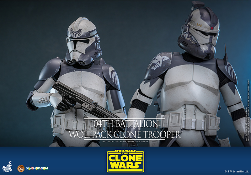 Hot Toys - TMS142 - Star Wars: The Clone Wars - 104th Battalion Wolfpack Clone Trooper ...