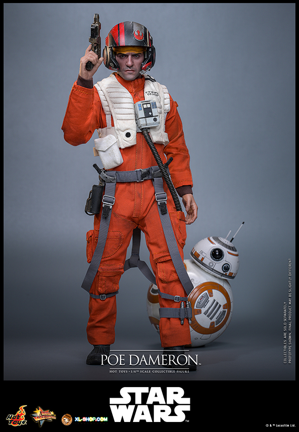 Hot Toys - MMS806 - Star Wars: The Force Awakens - 1/6th scale Poe ...