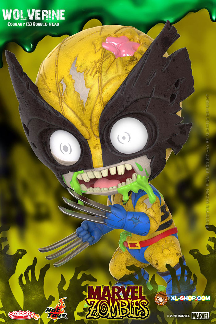 Hot Toys - COSB824 - Marvel Zombies - Wolverine Cosbaby (S) Bobble-Head