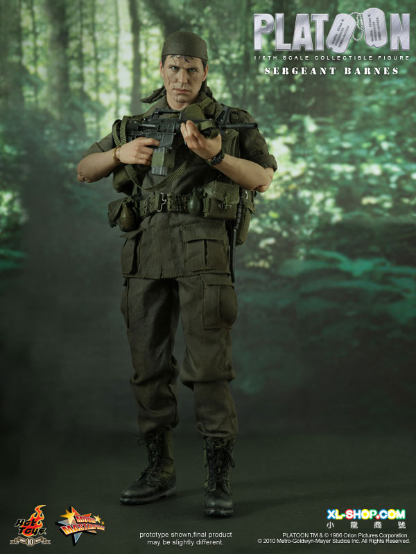 Hot Toys - MMS141 - Platoon : Sergeant Barnes 1/6 Scale Action Figure
