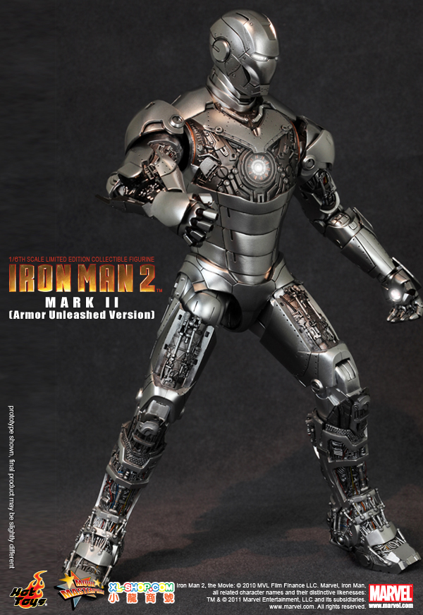 Hot Toys MMS150 - Iron Man 2: Mark II (Armor Unleashed Ver.) Limited ...
