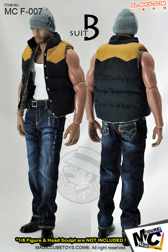 MC Toys - 1 /6 Accessories - Gilet with contrast Trim suit [Set B]