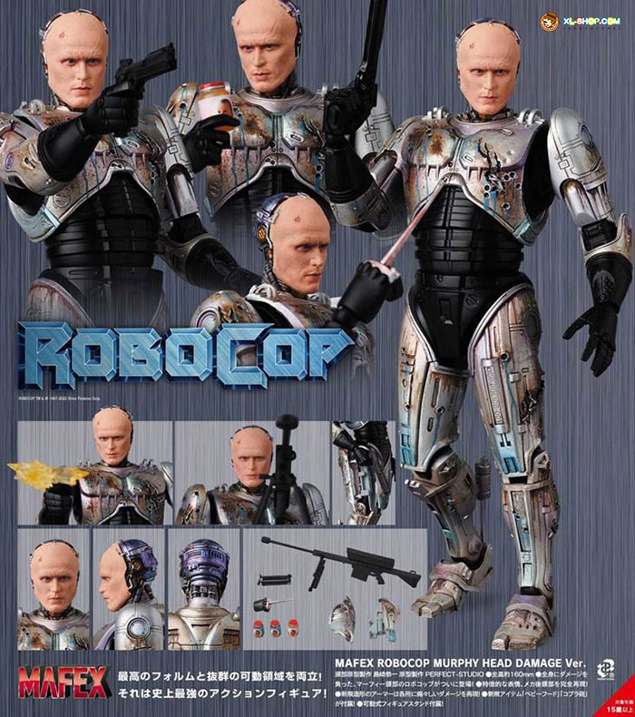 Medicom Toy - MAFEX no.192 ROBOCOP MURPHY HEAD DAMAGE Ver.