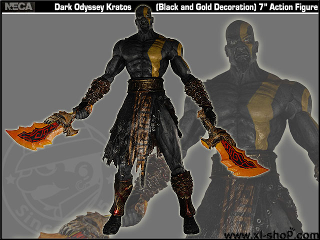 Neca - Player Select - God Of War II - Dark Odyssey Kratos (Black and ...