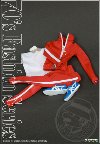 Dr. Figure - 1/6 Scale - 70s Fashion Series - Red Tracksuit
