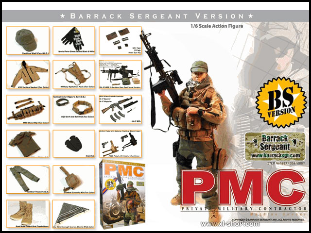 Barrack Sergeant - PMC - Machine Gunner 1/6 Action Figure