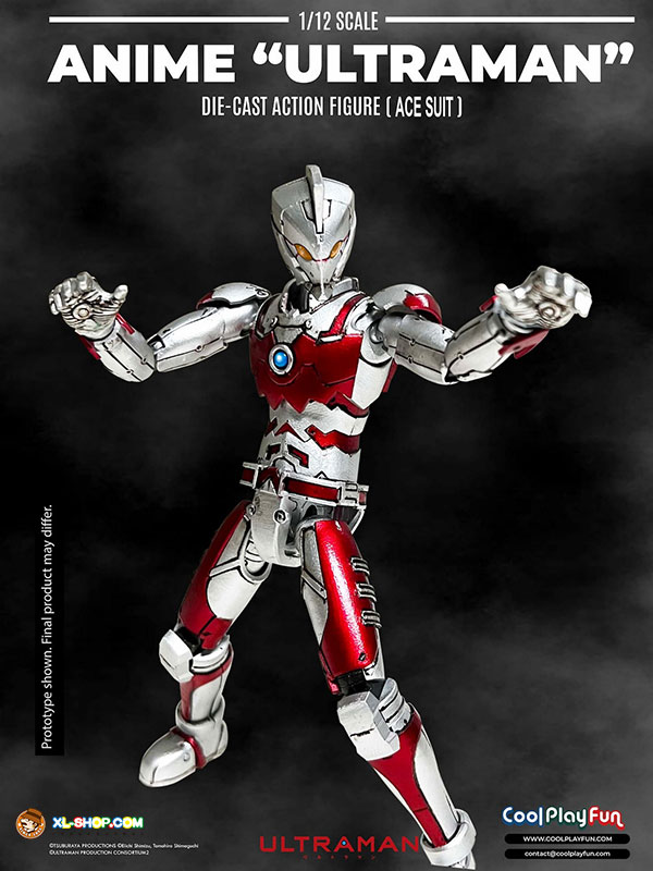 Cool Play Fun - 1/12 Scale Anime ULTRAMAN - Die-cast Action Figure ...